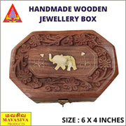 Mavasiva Handmade Wooden Jewellery Box Small ( 6 x 4 inches ) – MAVASIVA